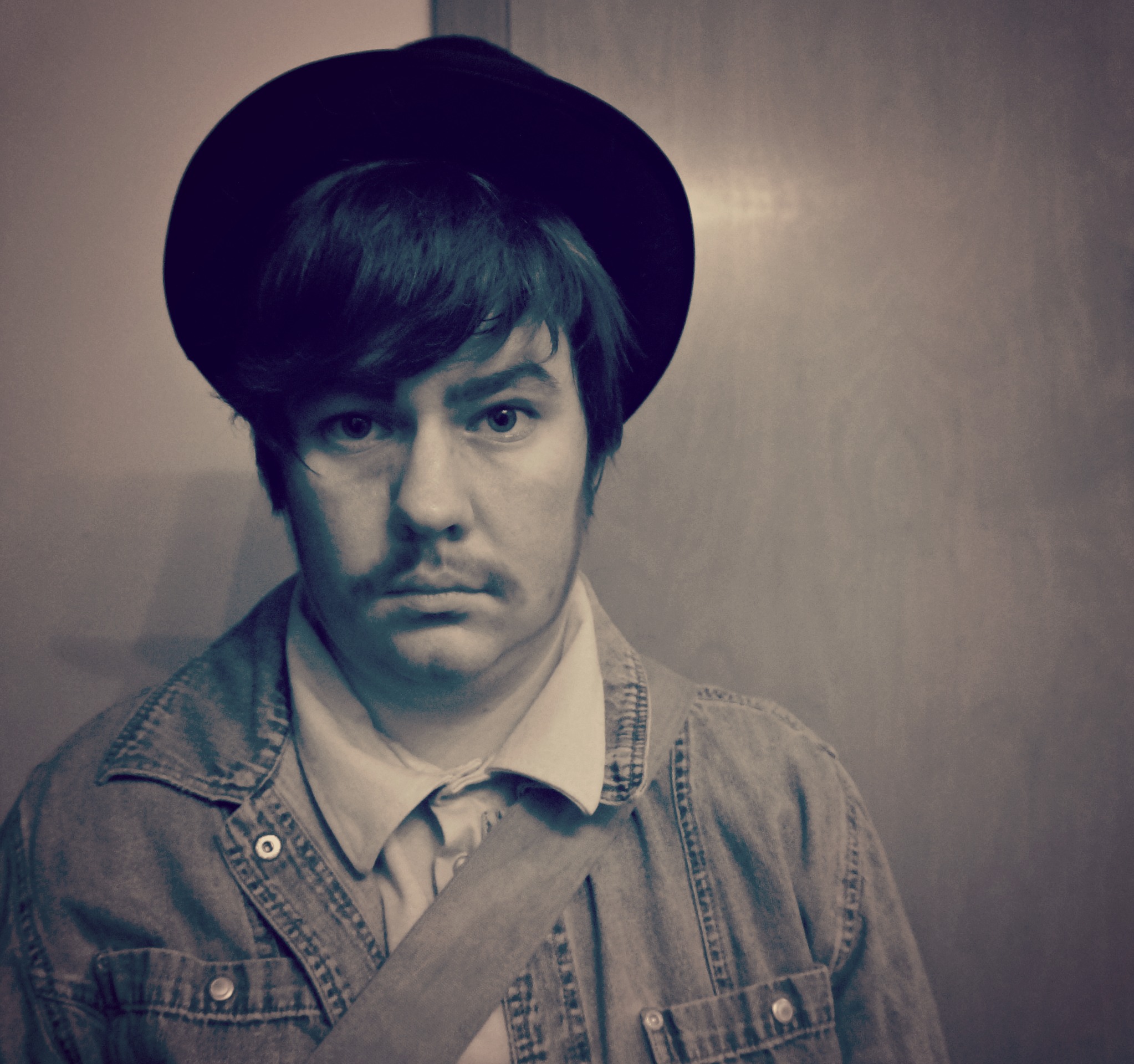 Self-Portrait as Combination Rick Danko & Robbie Robertson - Moss Garden