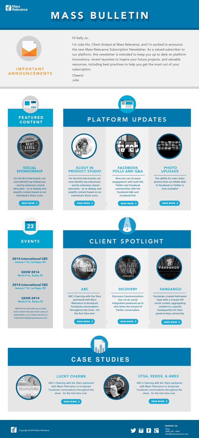 Client Services Newsletter - Kelly Price