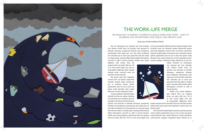 The Work-Life Merge - Flynn Thomas-Litman Illustration