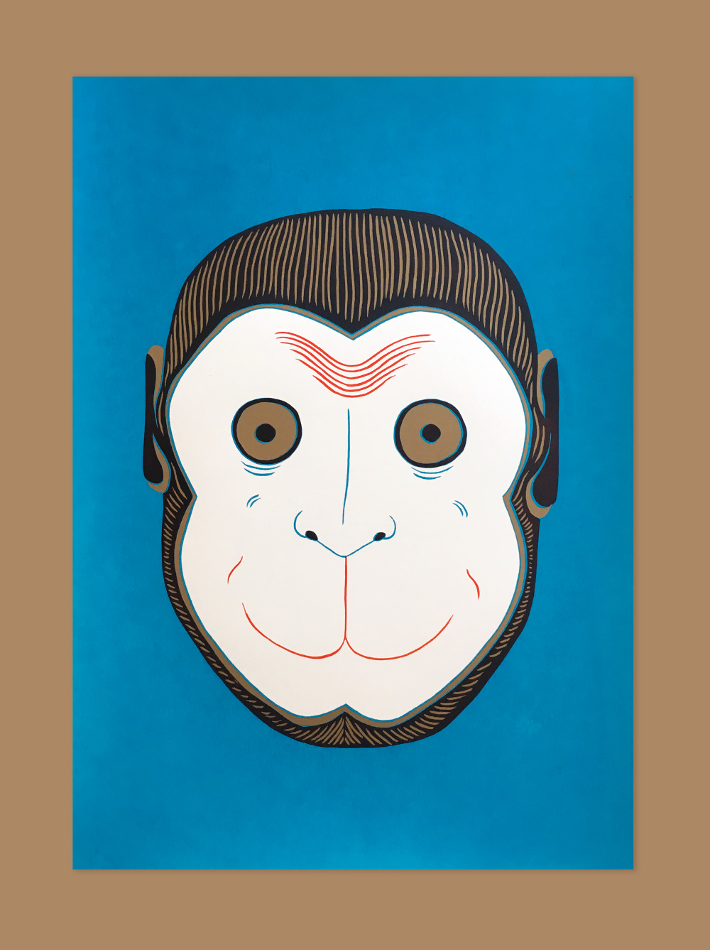 Japanese Masks Silkscreen Prints - emiliesarnel
