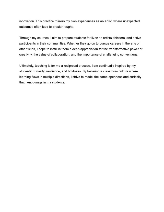 Teaching Statement - dawnkasper.com