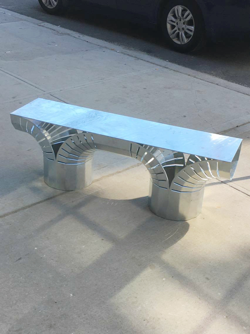 Galvanized Steel Bench - Sigve Knutson