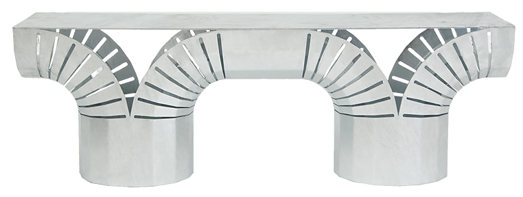 Galvanized Steel Bench - Sigve Knutson