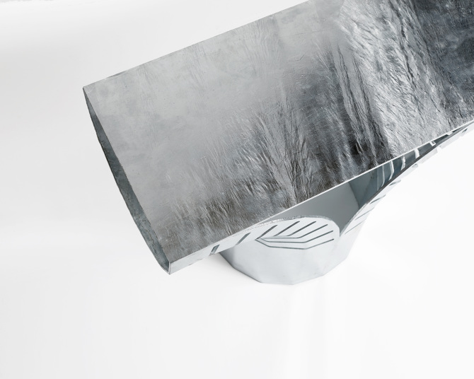 Galvanized Steel Bench - Sigve Knutson