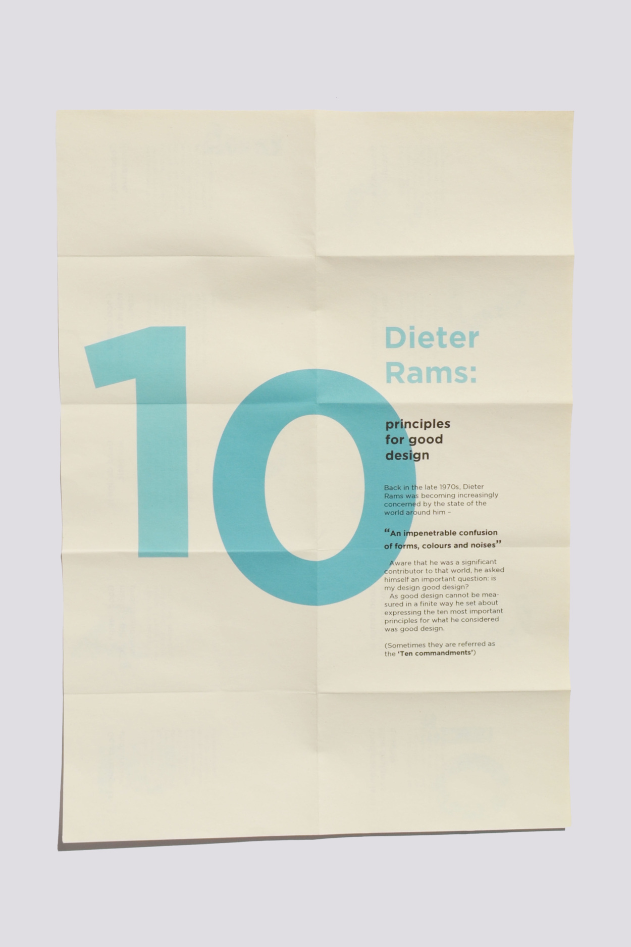 10 Principles for good design - Saskia Agius