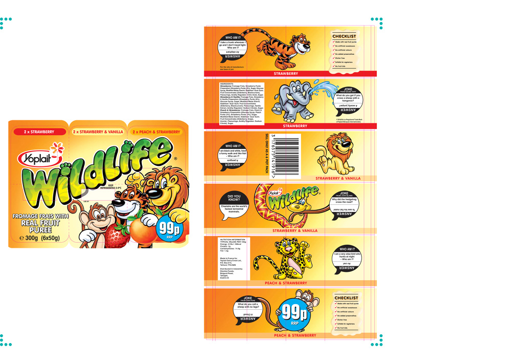 Yoplait Wildlife - www.artwork-etc.co.uk