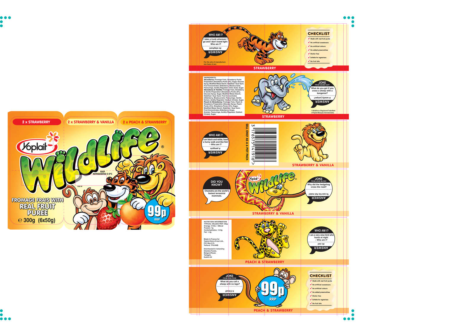 Yoplait Wildlife - www.artwork-etc.co.uk