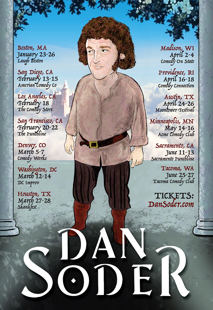 Dan Soder - Comedy Artwork Brian • Illustration & Design