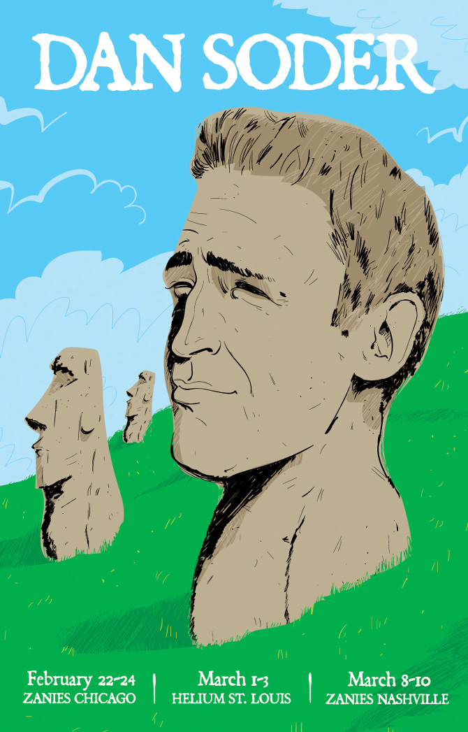 Dan Soder - Comedy Artwork Brian • Illustration & Design