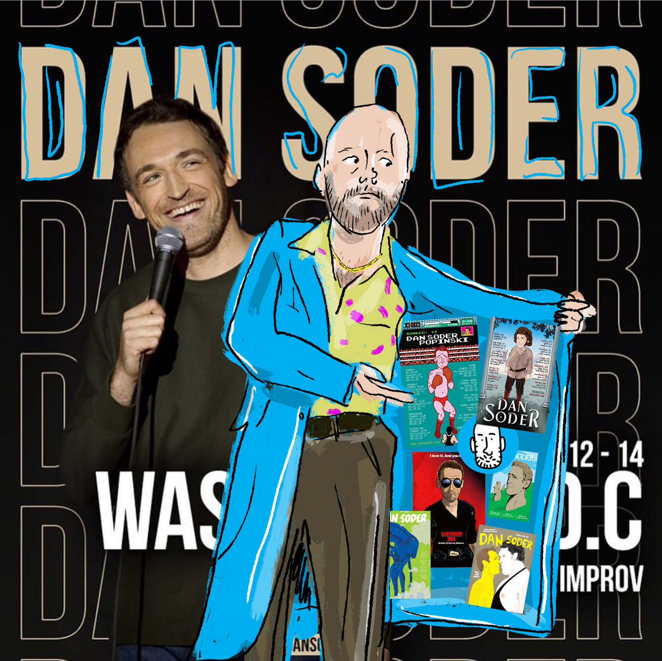 Dan Soder - Comedy Artwork Brian • Illustration & Design
