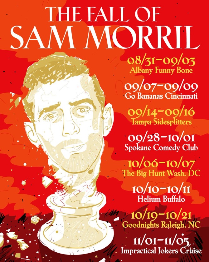 Sam Morril - Comedy Artwork Brian • Illustration & Design