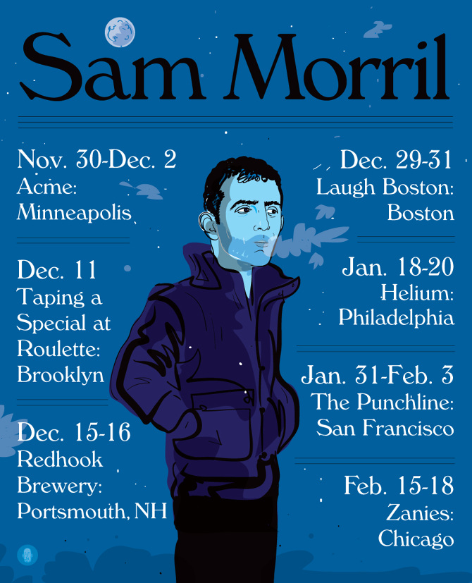 Sam Morril - Comedy Artwork Brian • Illustration & Design