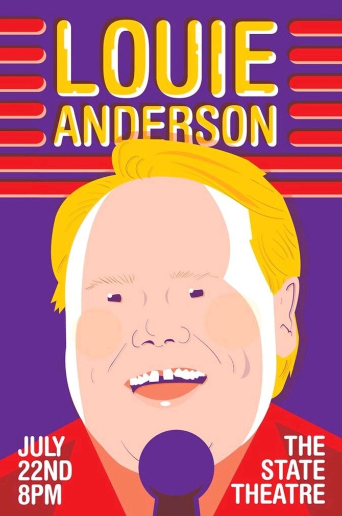Louie Anderson - Comedy Artwork Brian • Illustration & Design