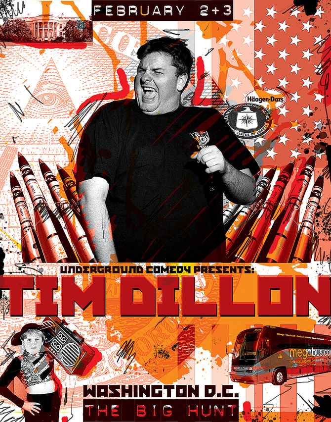 Tim Dillon - Comedy Artwork Brian • Illustration & Design