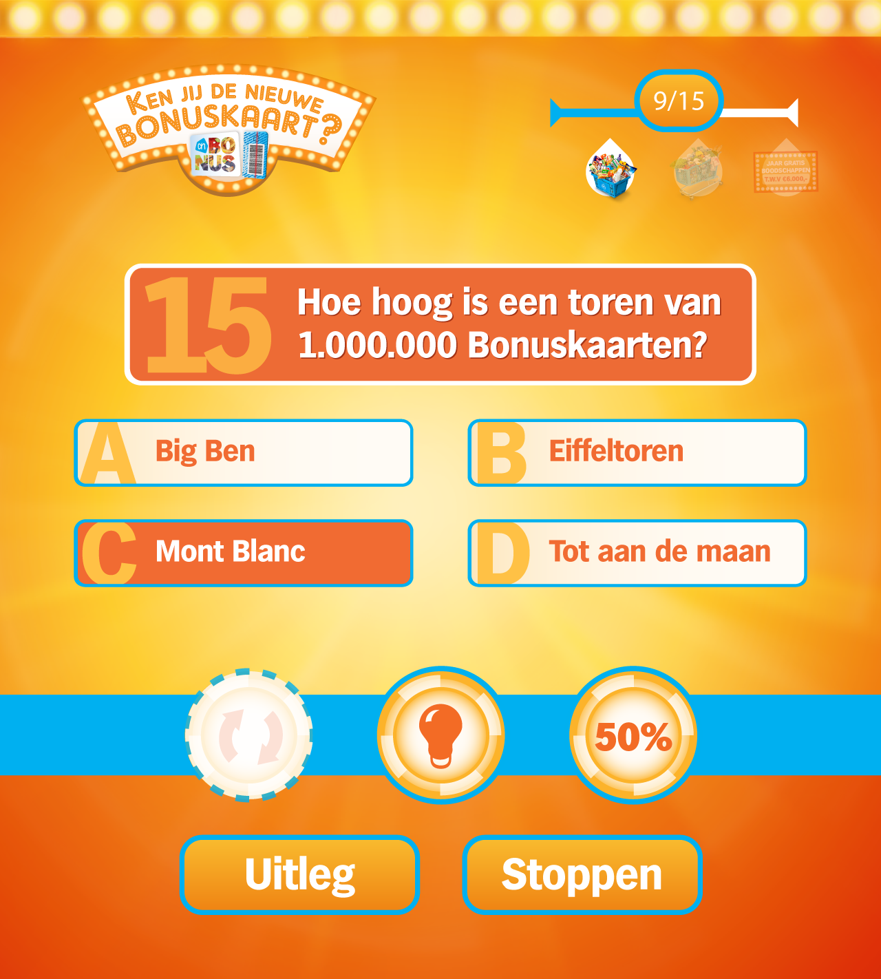 Albert Heijn Bonuskaart Quiz - Marc de Wolf Portfolio