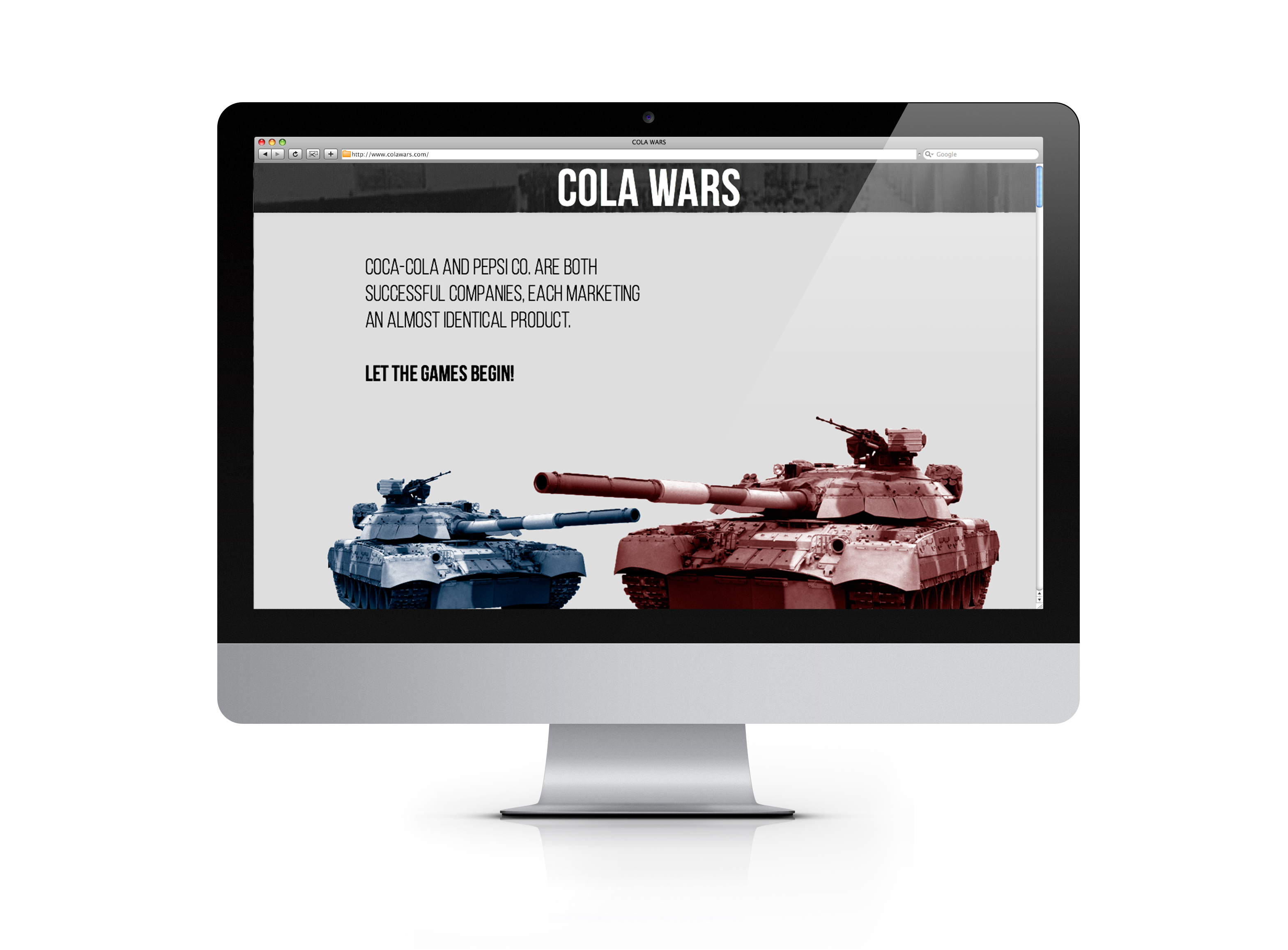 COLA WARS Interactive Timeline - James Owens Design