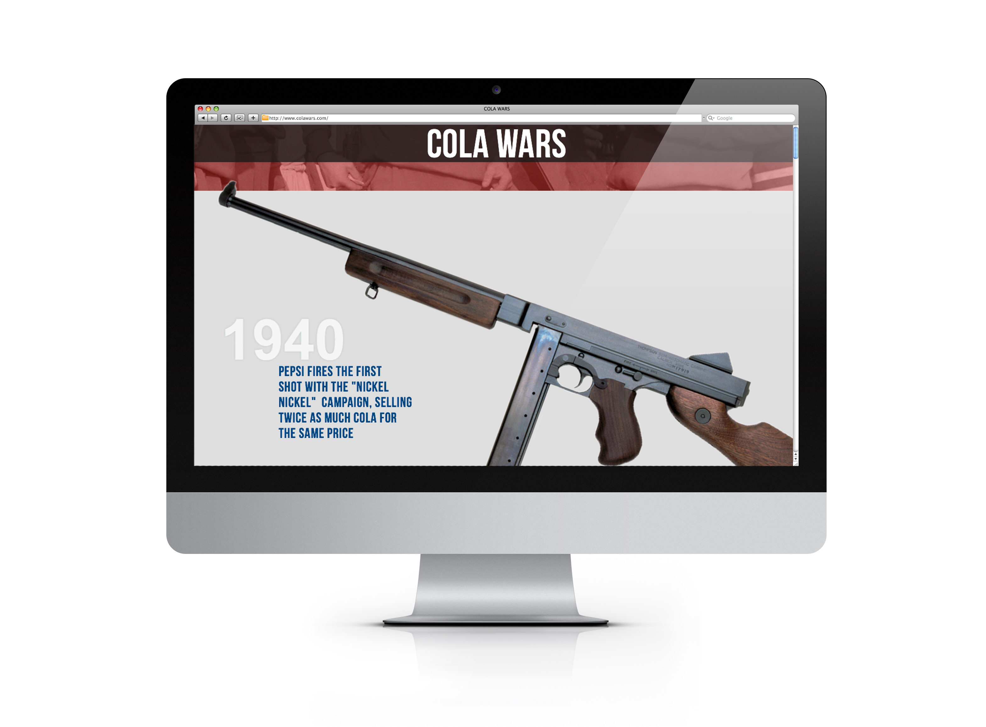 COLA WARS Interactive Timeline - James Owens Design
