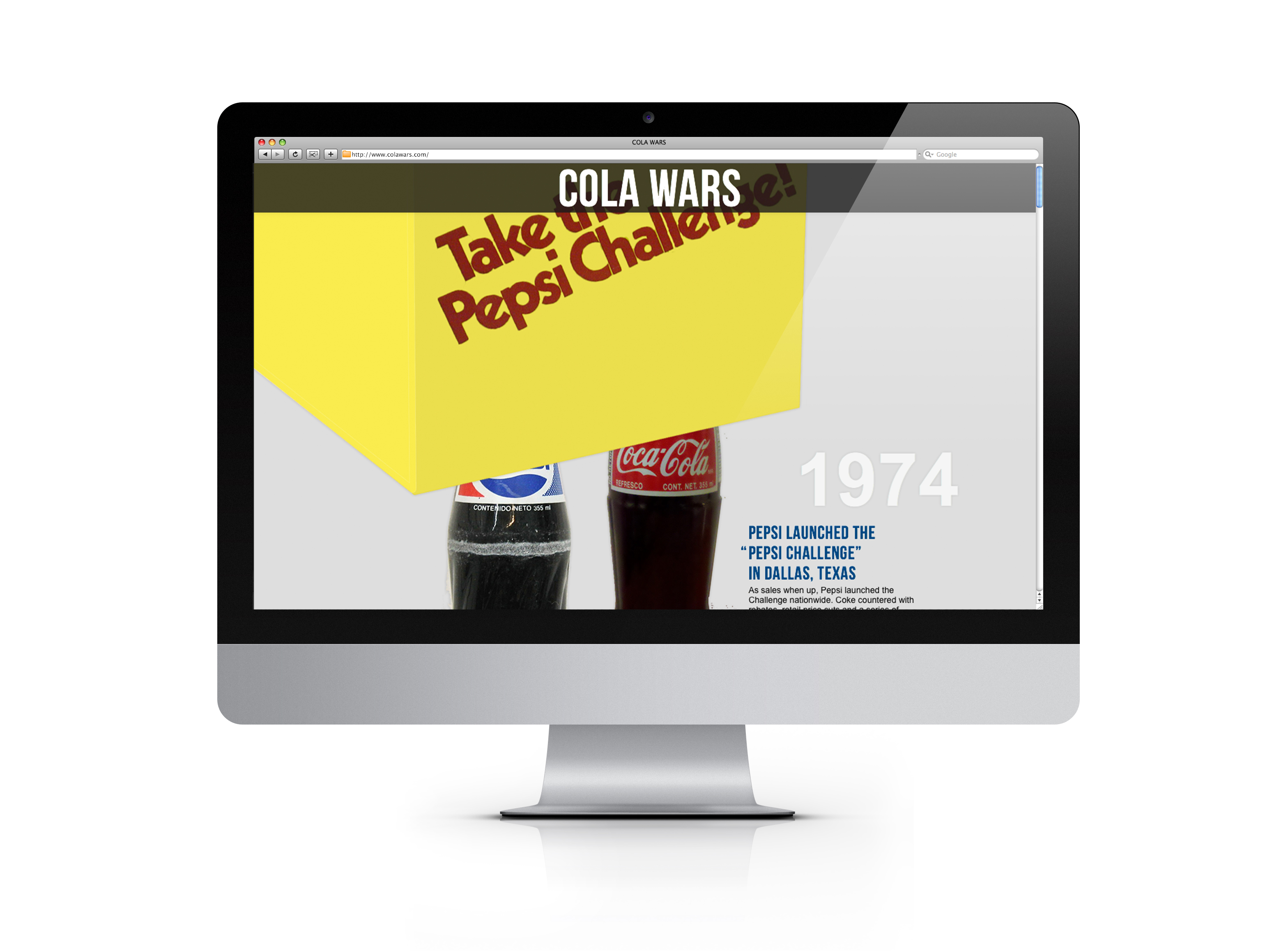 COLA WARS Interactive Timeline - James Owens Design