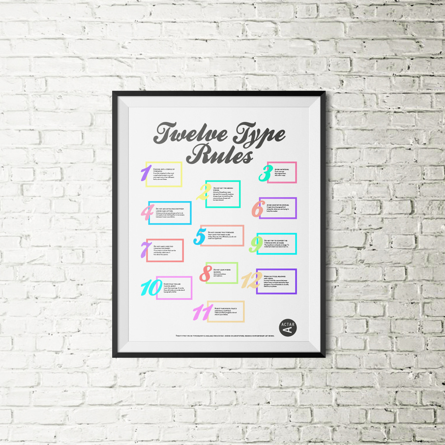 Twelve Type Rules - claraboth