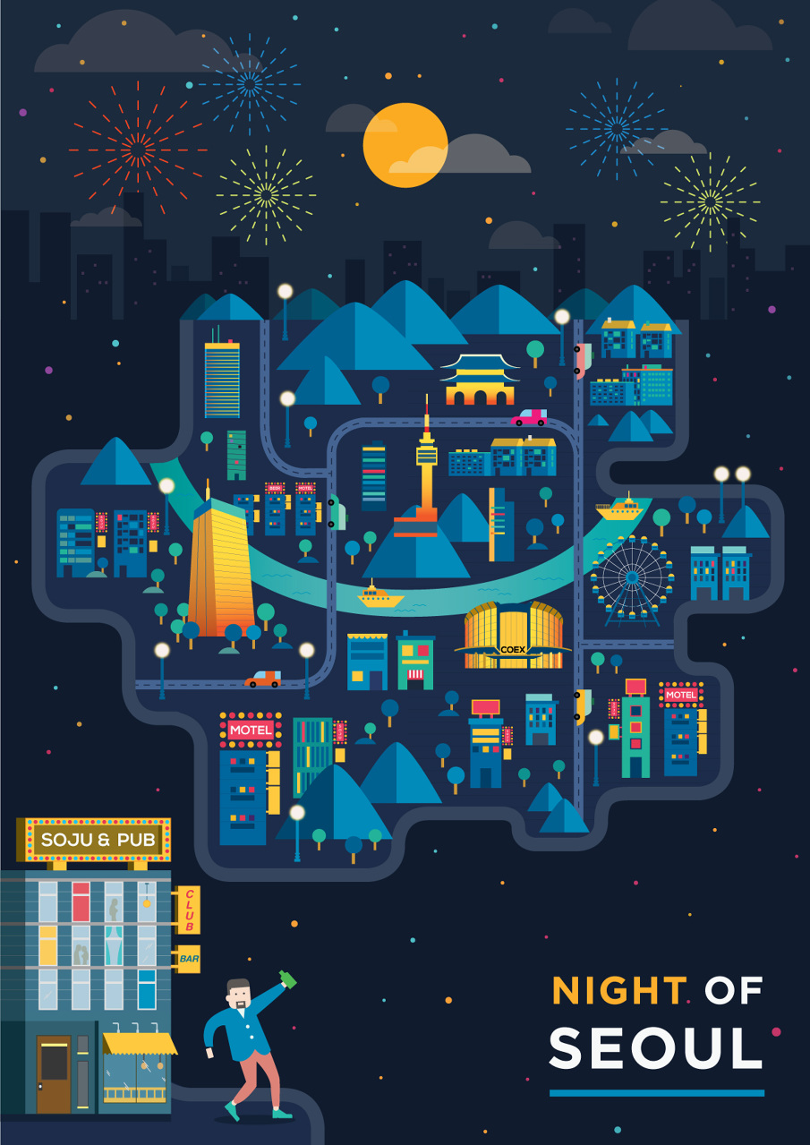 night of Seoul - ZUNO - motiongraphic designer