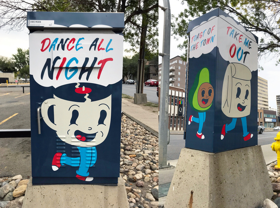 Traffic box street art project - Chrix Morix Illustration and Design