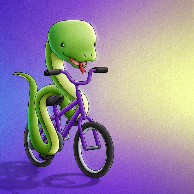 Snake On a Bike - Tom Grodek