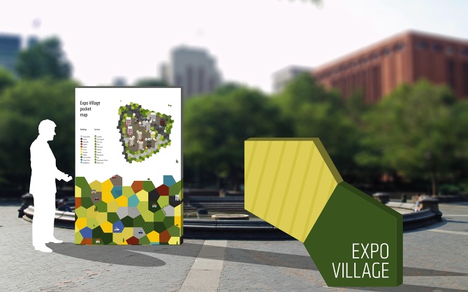Expo Village - Signage System Design - Claudia Riboldi
