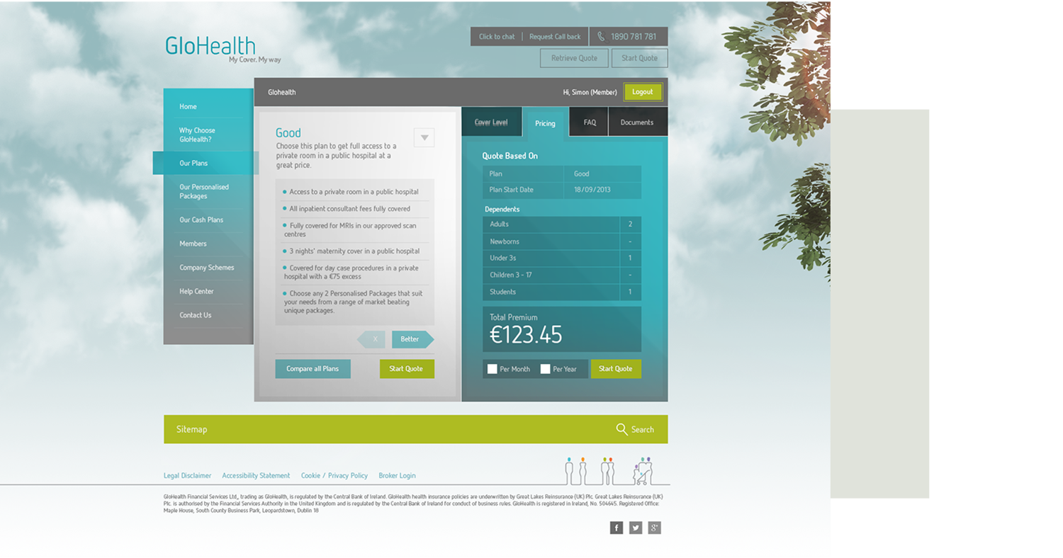 Glohealth - Health Insurance - Diego Amat - Art Director