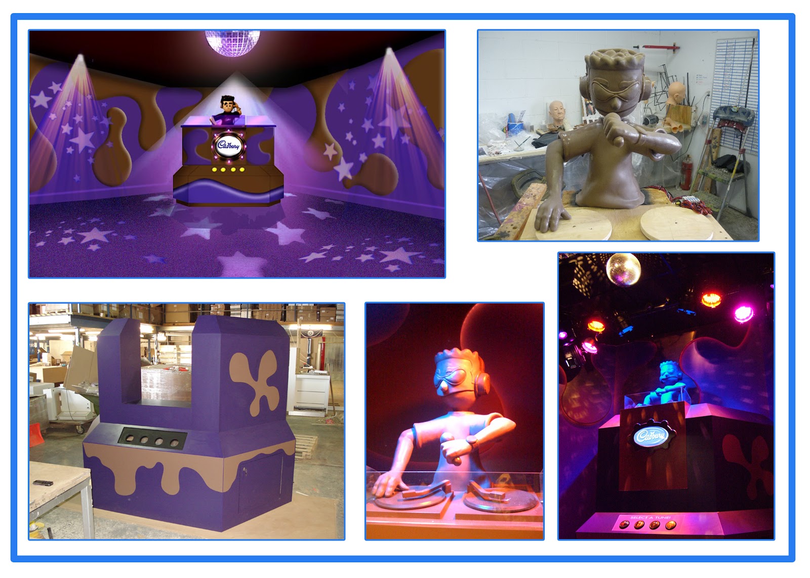 Animatronic Designs and finished photographs - Sandra Warner Designer