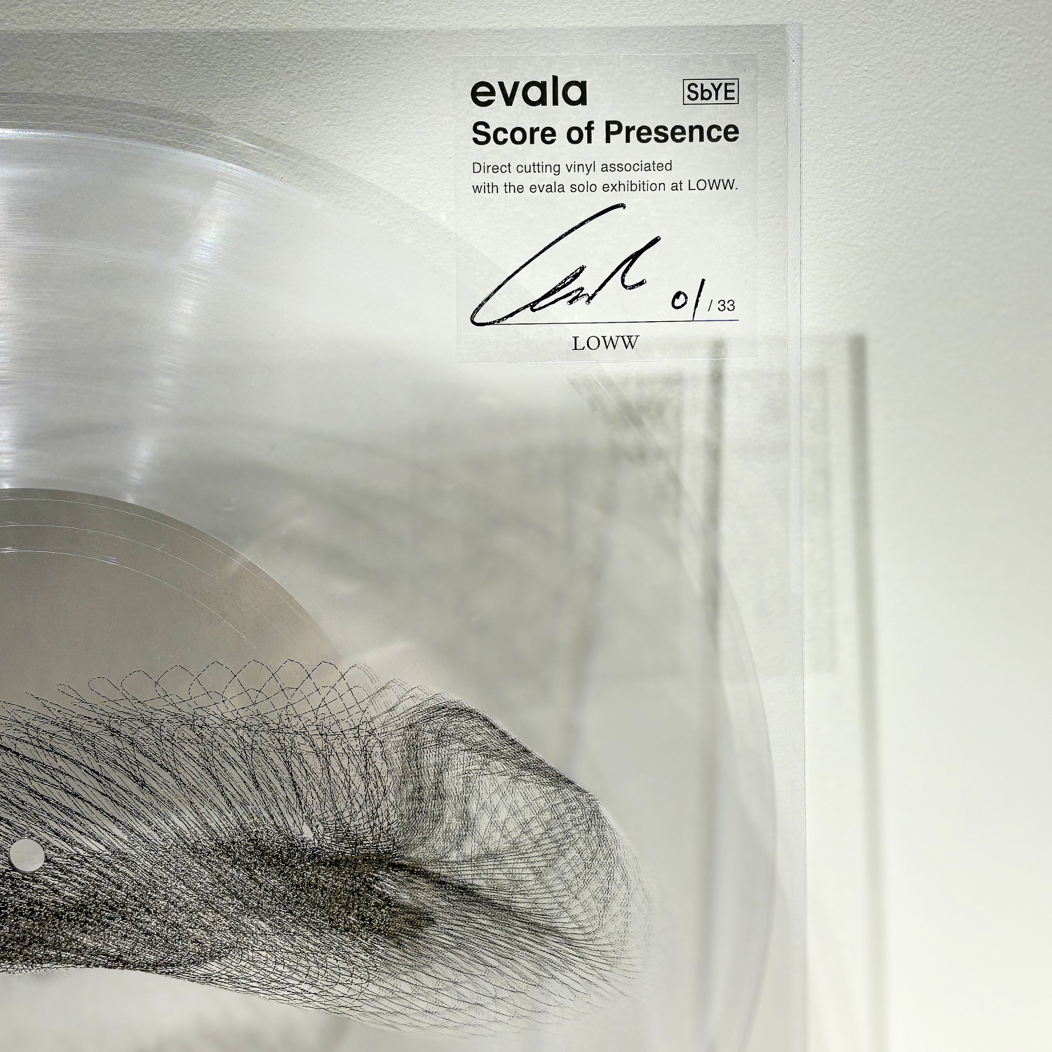 VINYL - evala solo exhibition | Score of Presence LTD.33 - evala | official website