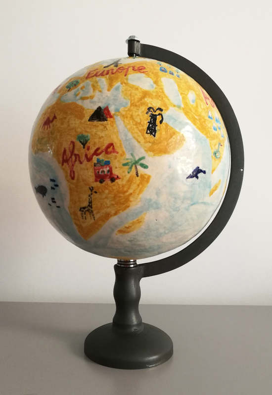 Ceramic World Globe - Olga Molina