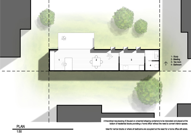 Container Office - Michael Gaetano, Architectural Folio