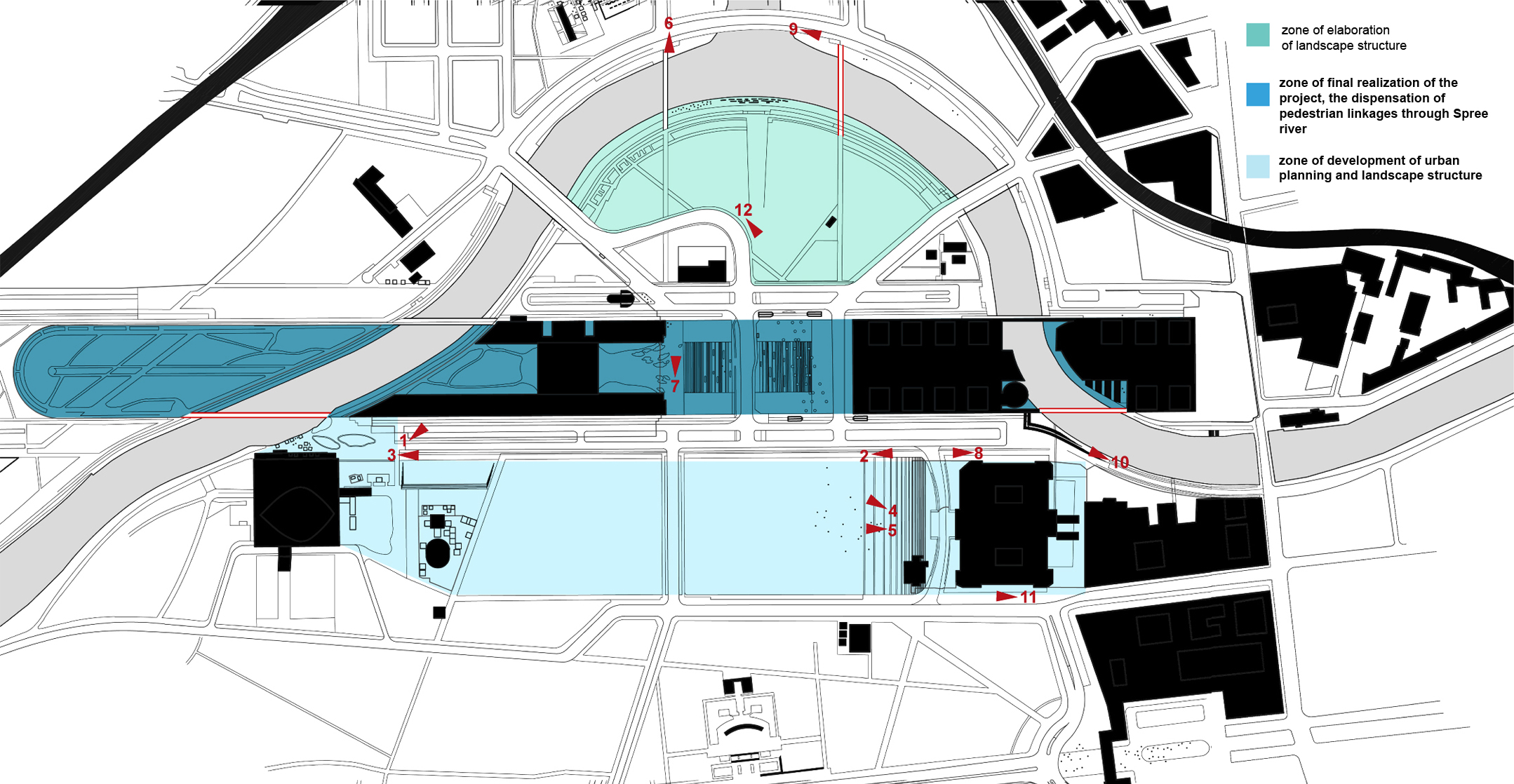 Realization of the project for Government Centre in Berlin, 1991-2012 - AB