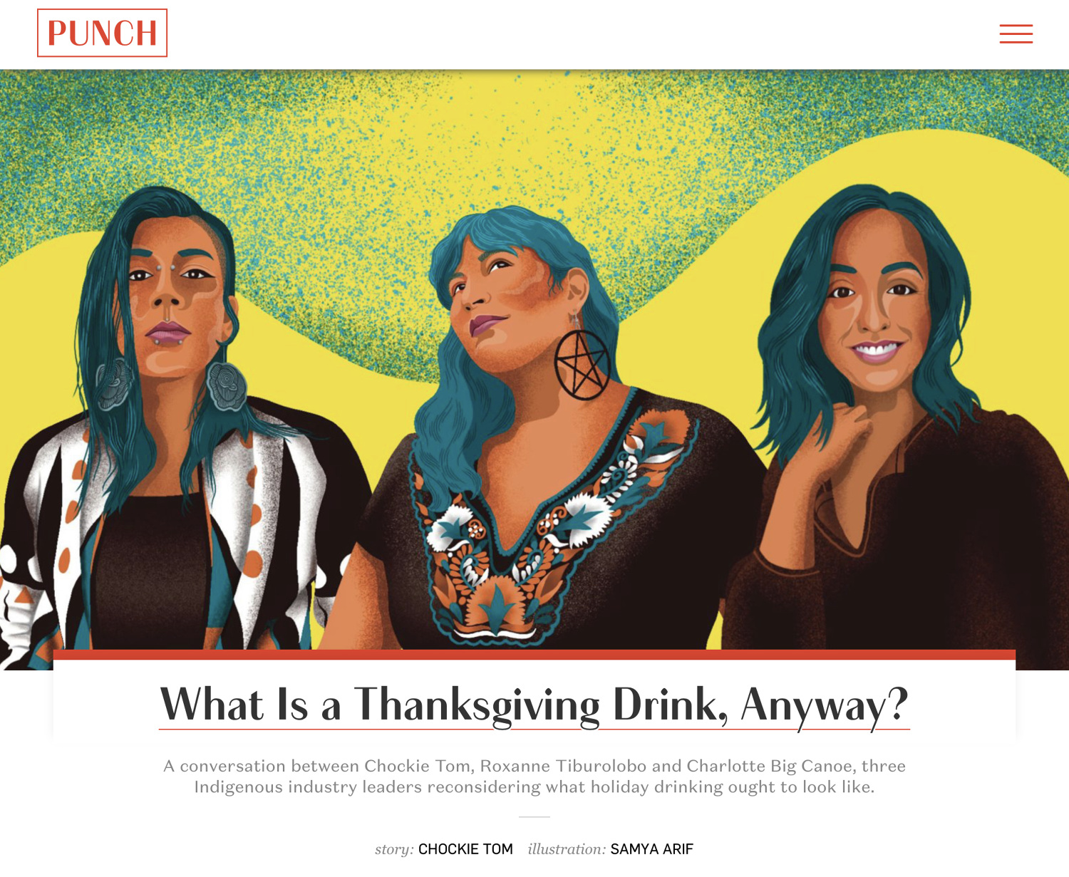 Punch Magazine - Editorial Illustration - Samya Arif