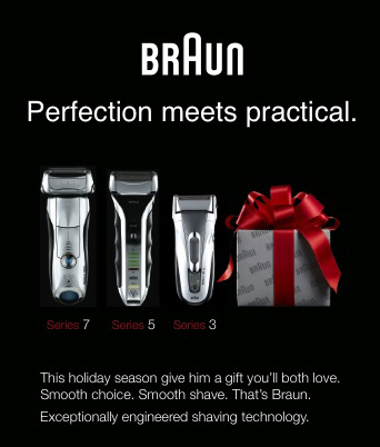 Braun Razors (circular ads) - TM Creative Direction