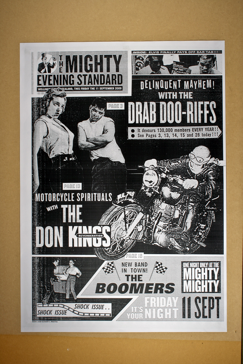 Drab Doo-Riffs, Don Kings, & The Boomers Poster - Luke Wood