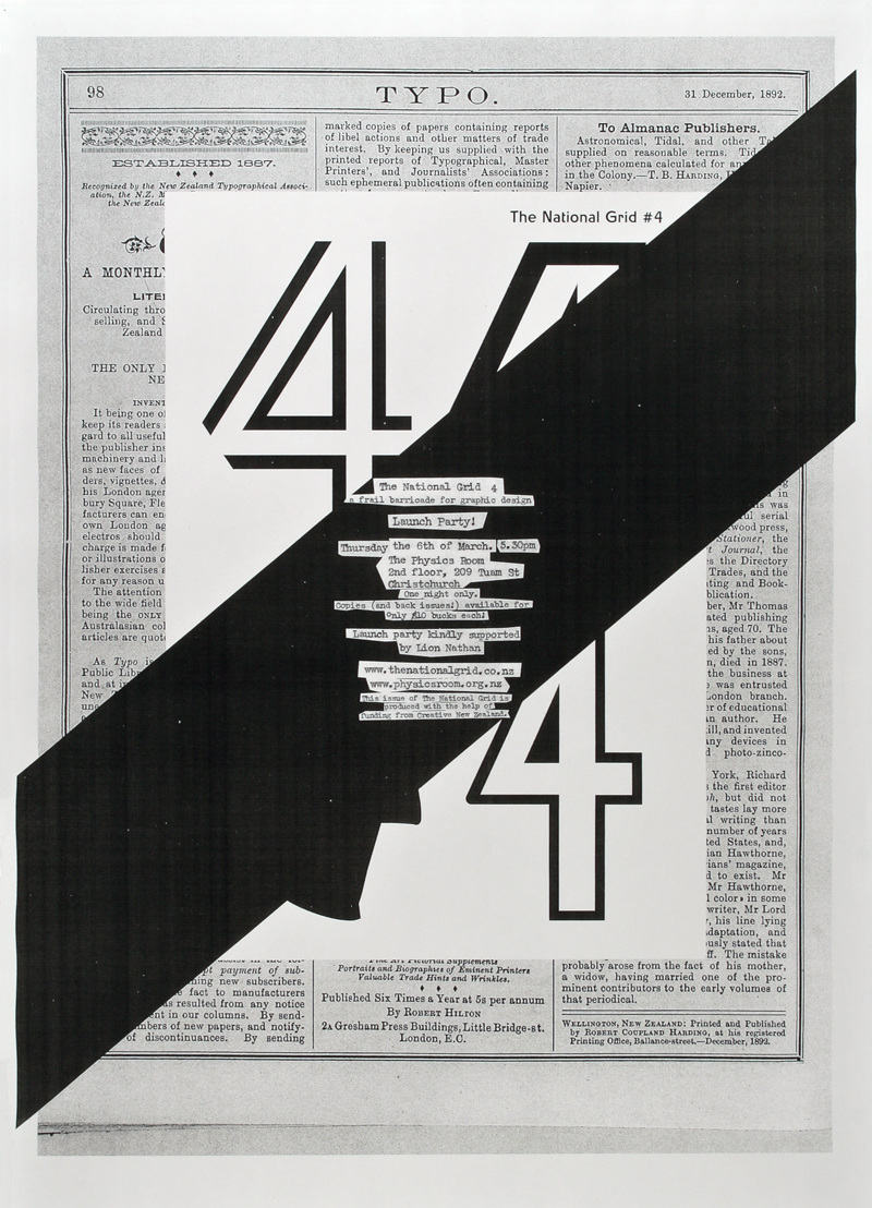 The National Grid #4 Launch Poster (Christchurch) - Luke Wood