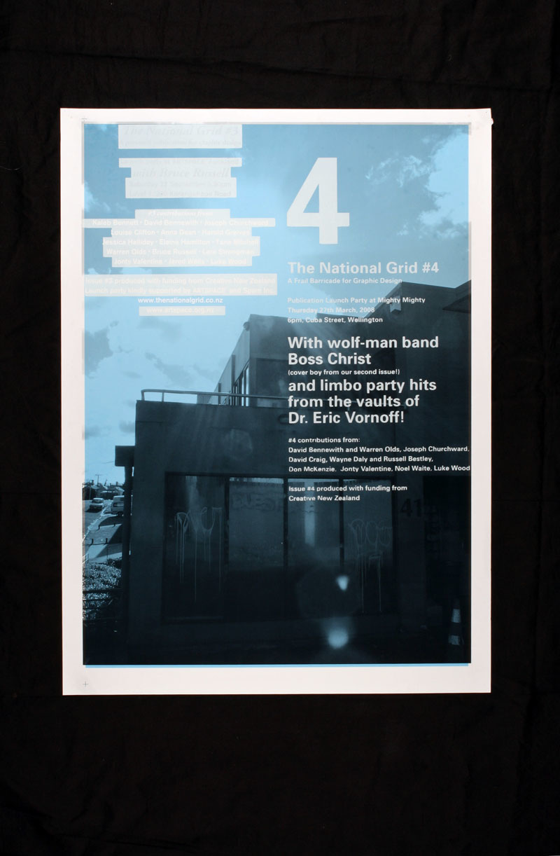The National Grid #4 Launch Poster (Wellington) - Luke Wood