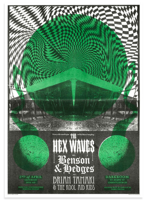 Hex Waves Gig Posters - Luke Wood