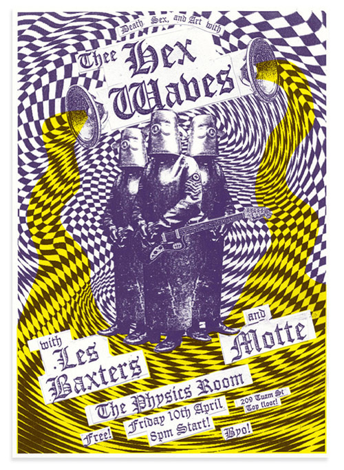 Hex Waves Gig Posters - Luke Wood