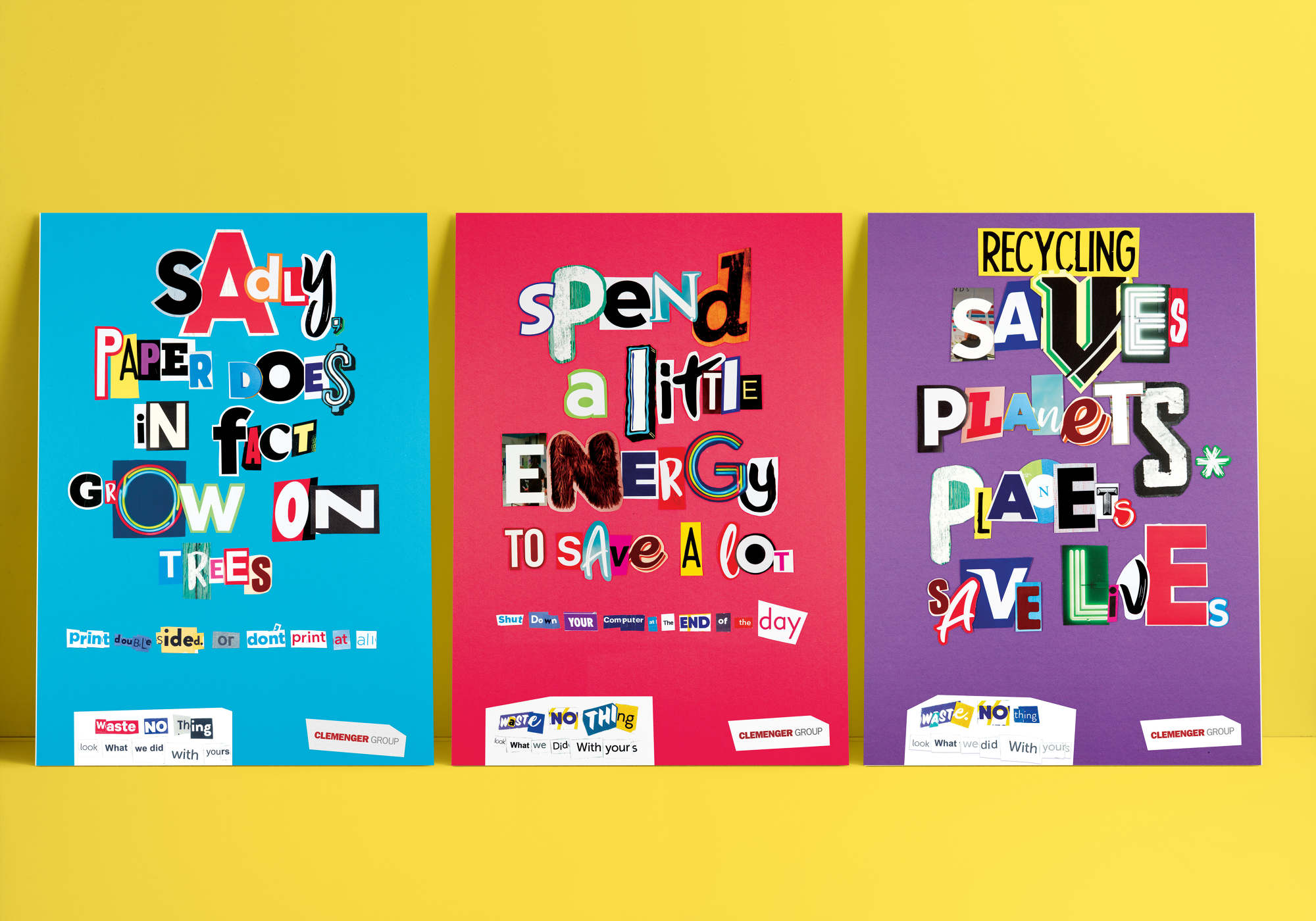 Clemenger Group - Sustainability Posters - Amy Cattanach