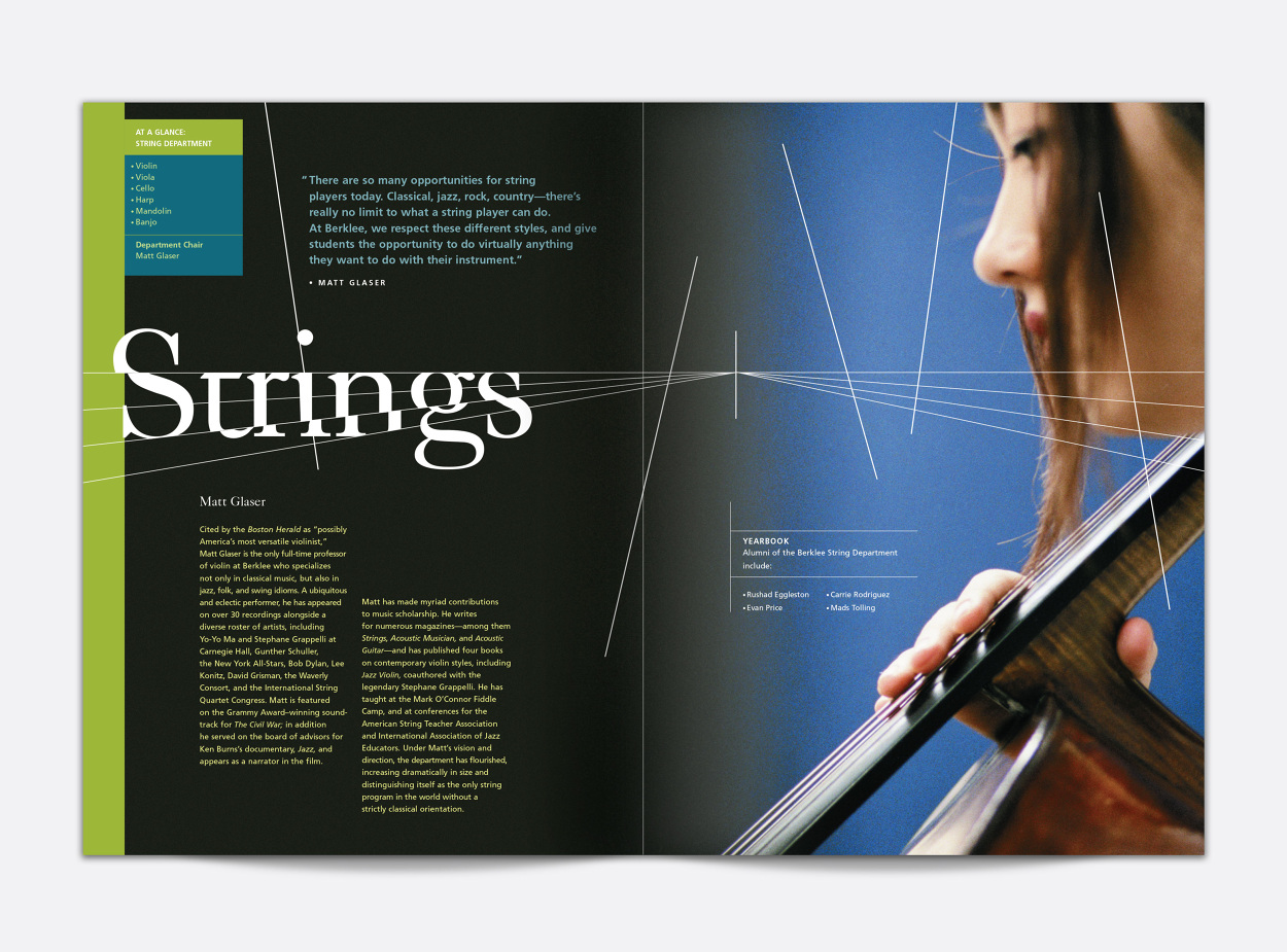 Berklee Ensemble brochure - james gibson_design