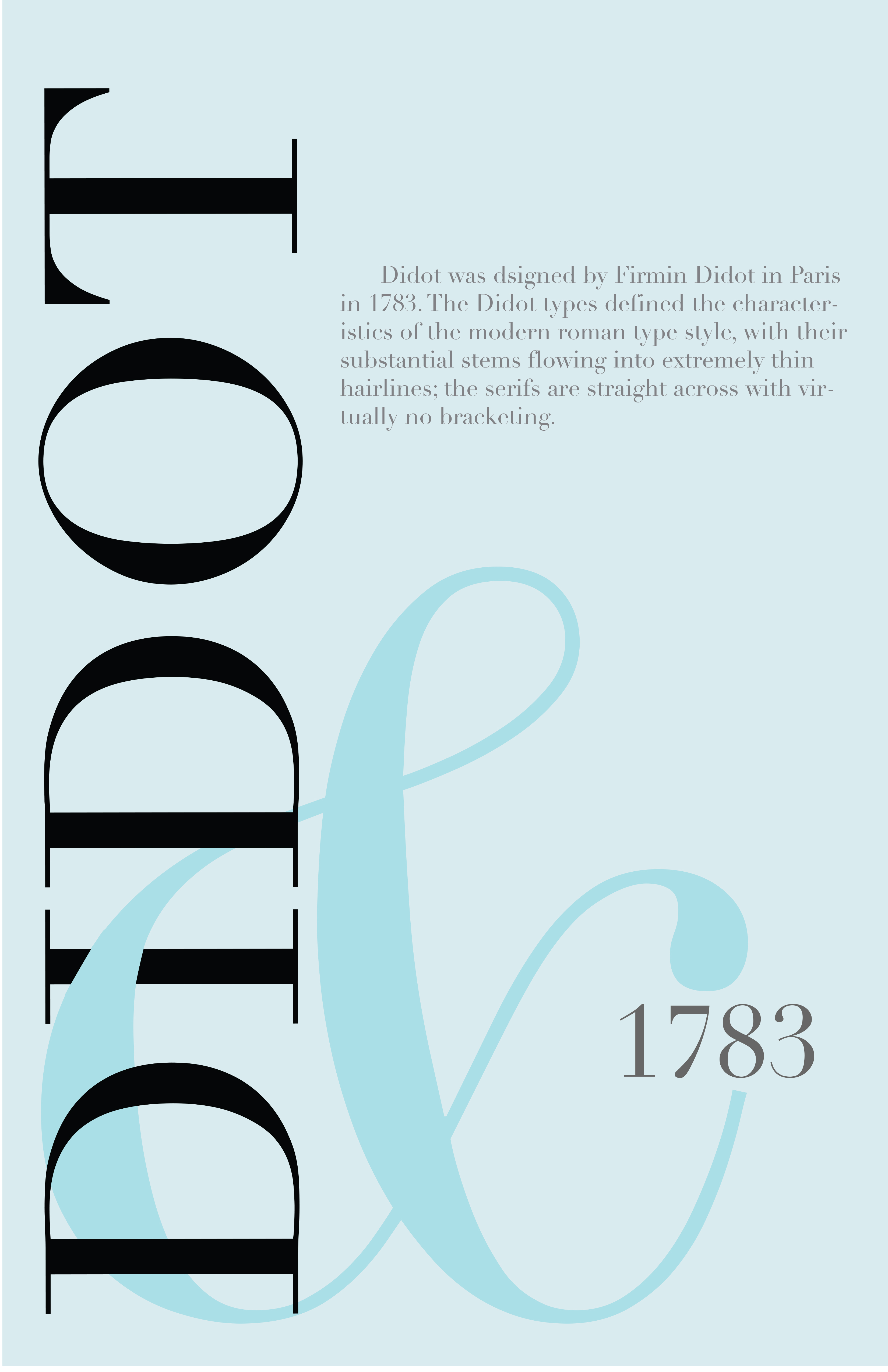Didot Type Poster - Raven
