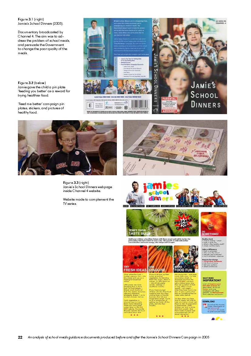 An analysis of school meals guidance documents produced before and ...