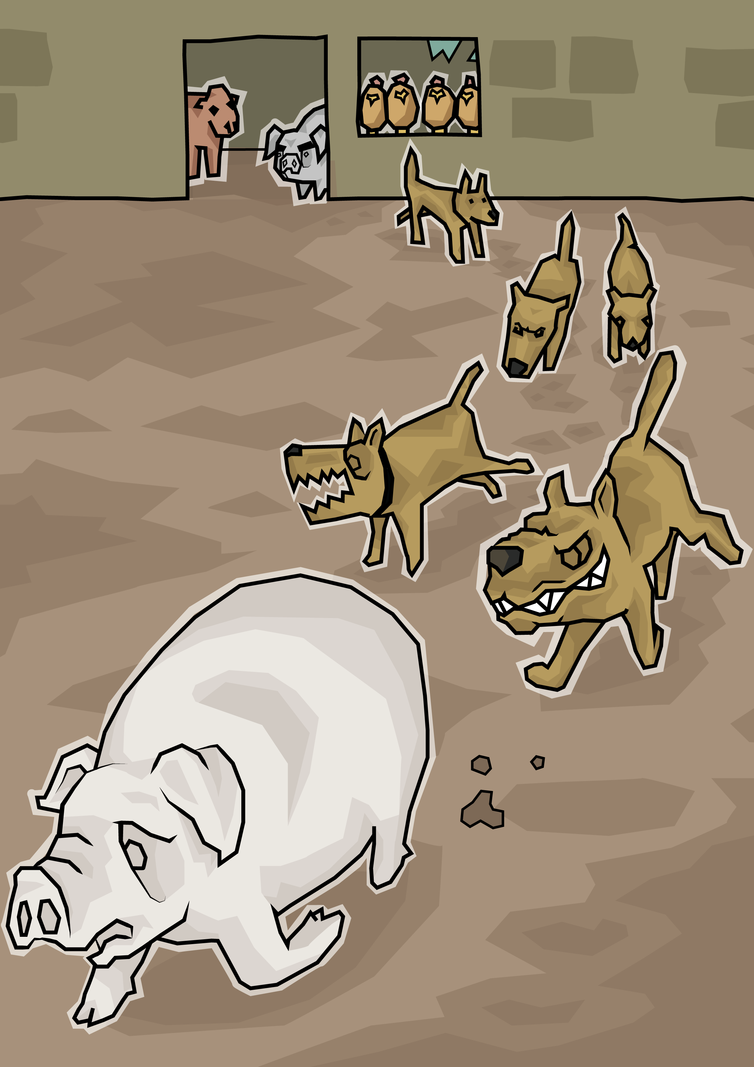 Animal farm Illustrations - willnashillustration