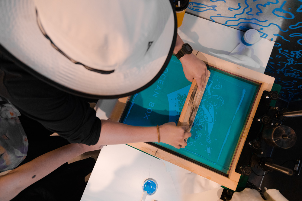 Ocean Box Screen Printing Event - Johnnp.com