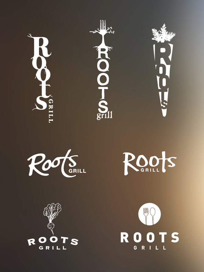 Roots Grill Logo - Brenda Geary