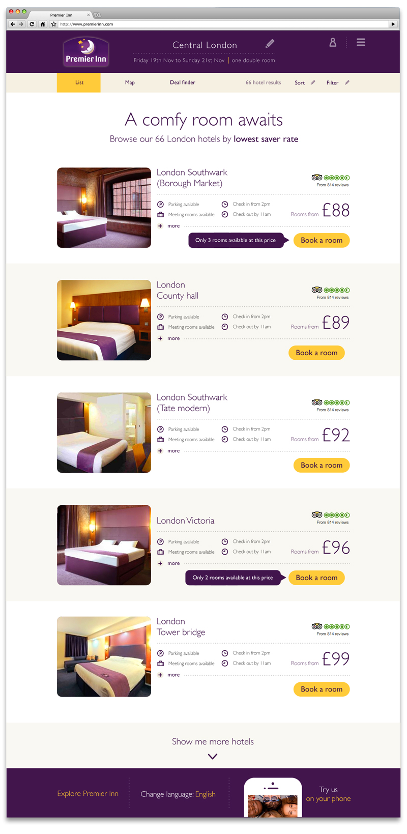 PremierInn.com - designbytom