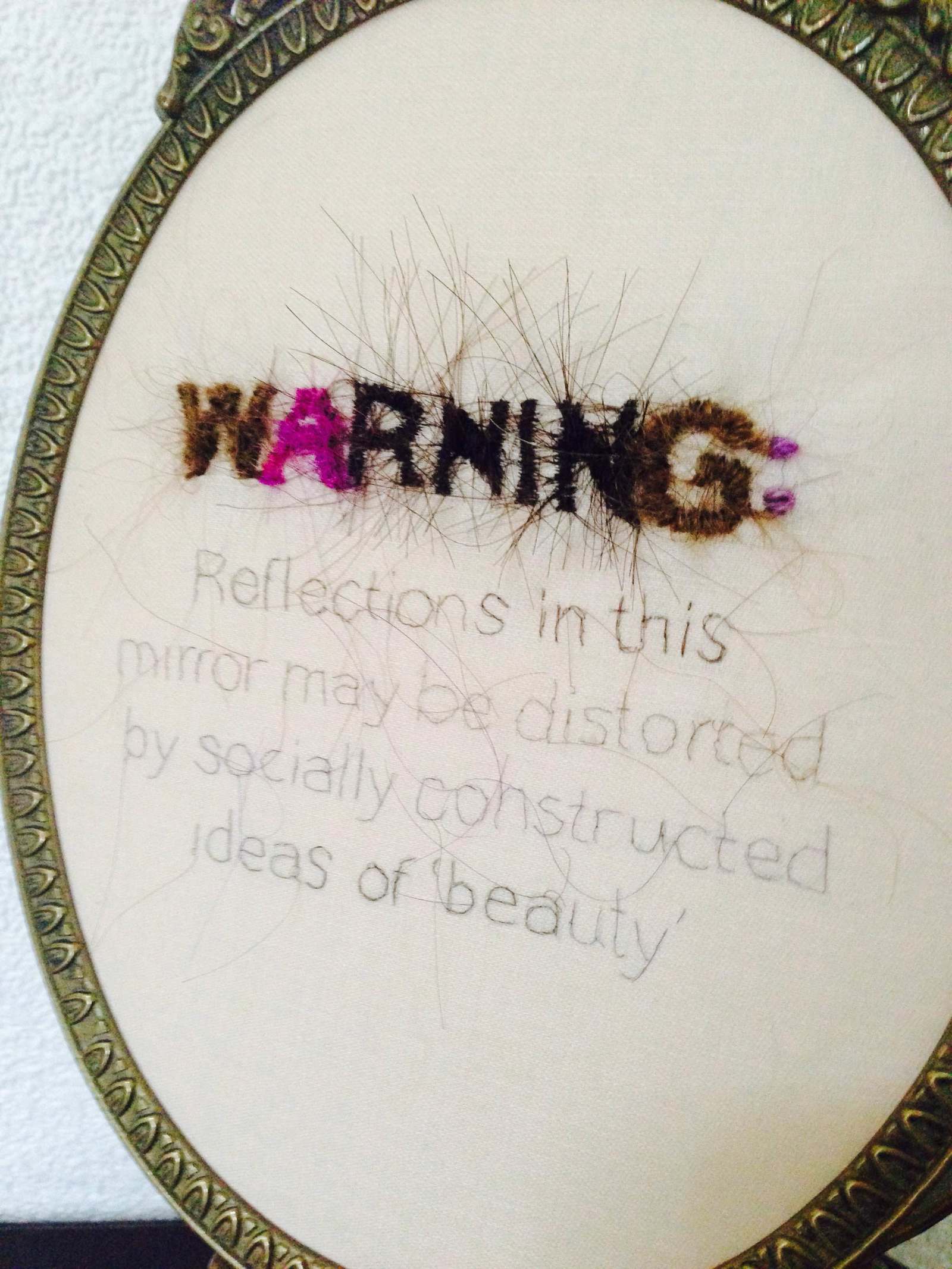 Reflection and Distortion - Louisa Hammond's Embroidery