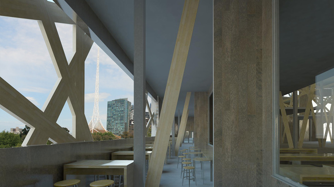 Federation Square East - Lachlan Byrne - Architectural Folio